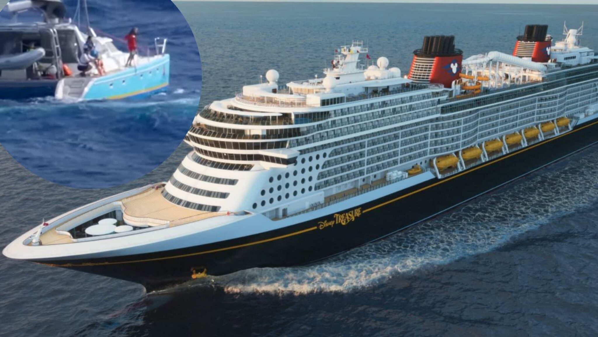 Dramatic Footage Of Disney Treasure's Bermuda Triangle Rescue